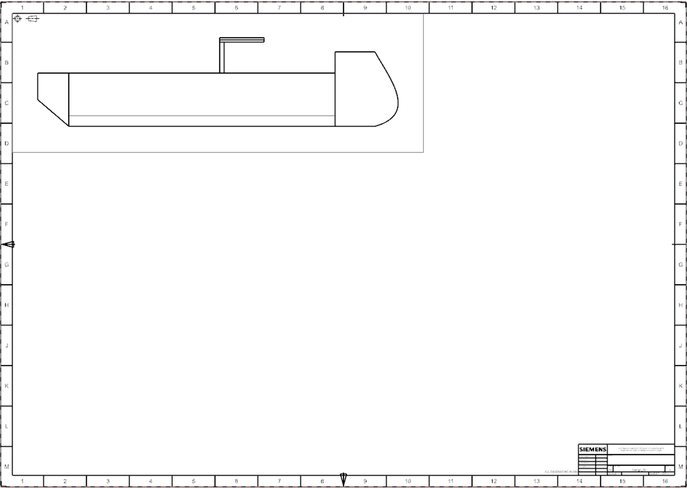 Making a technical drawing in NX-Siemens – Ship Lab